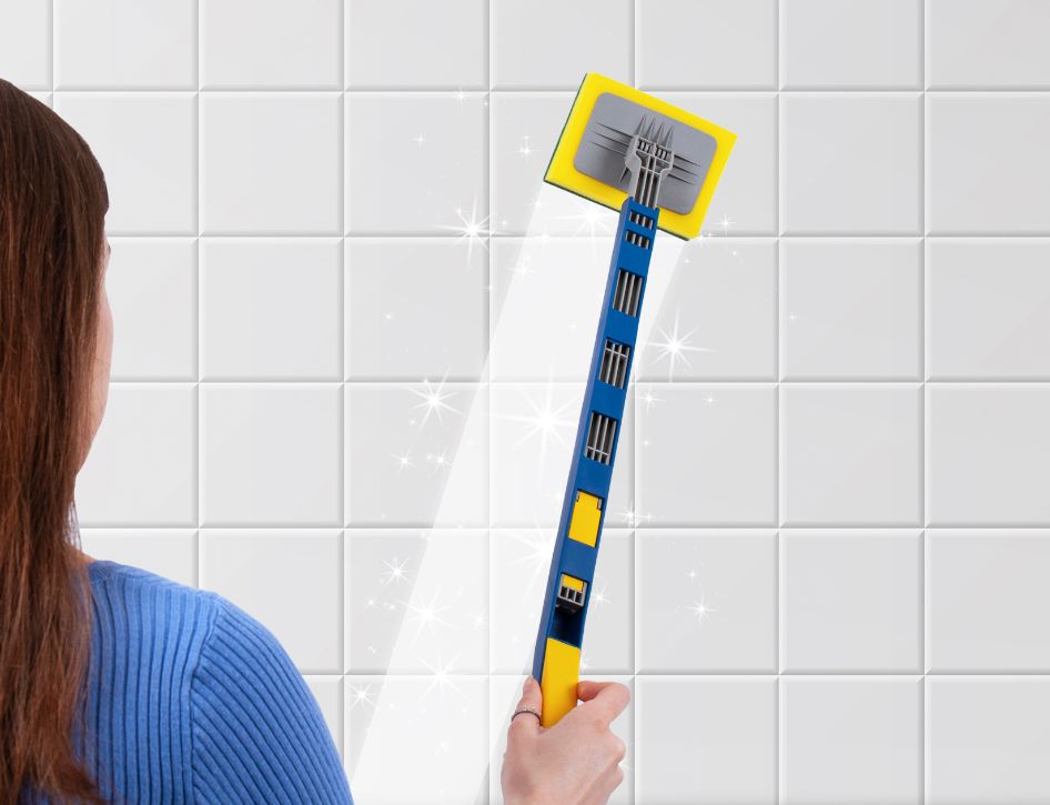 Telescopic Tile Scrubber