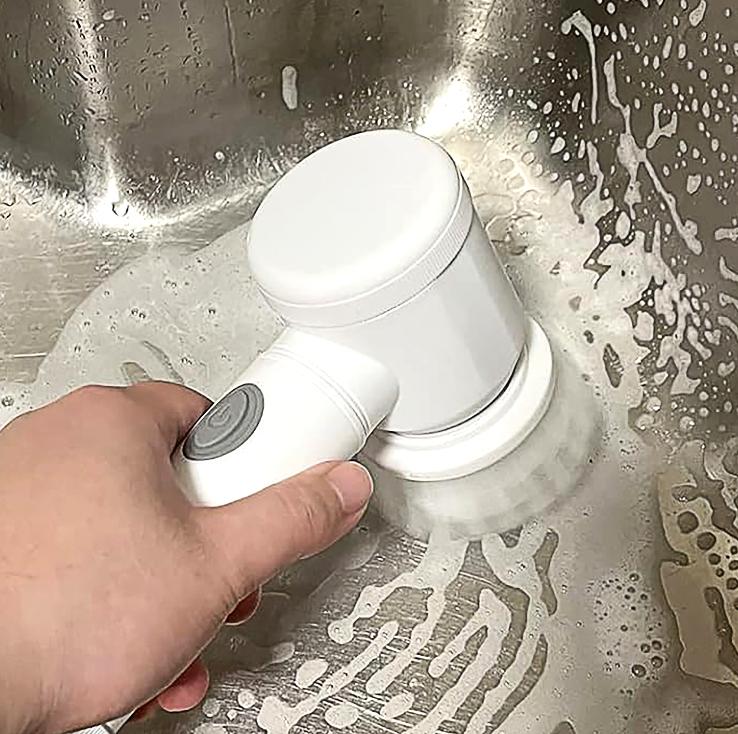 Rechargeable electric scrubber