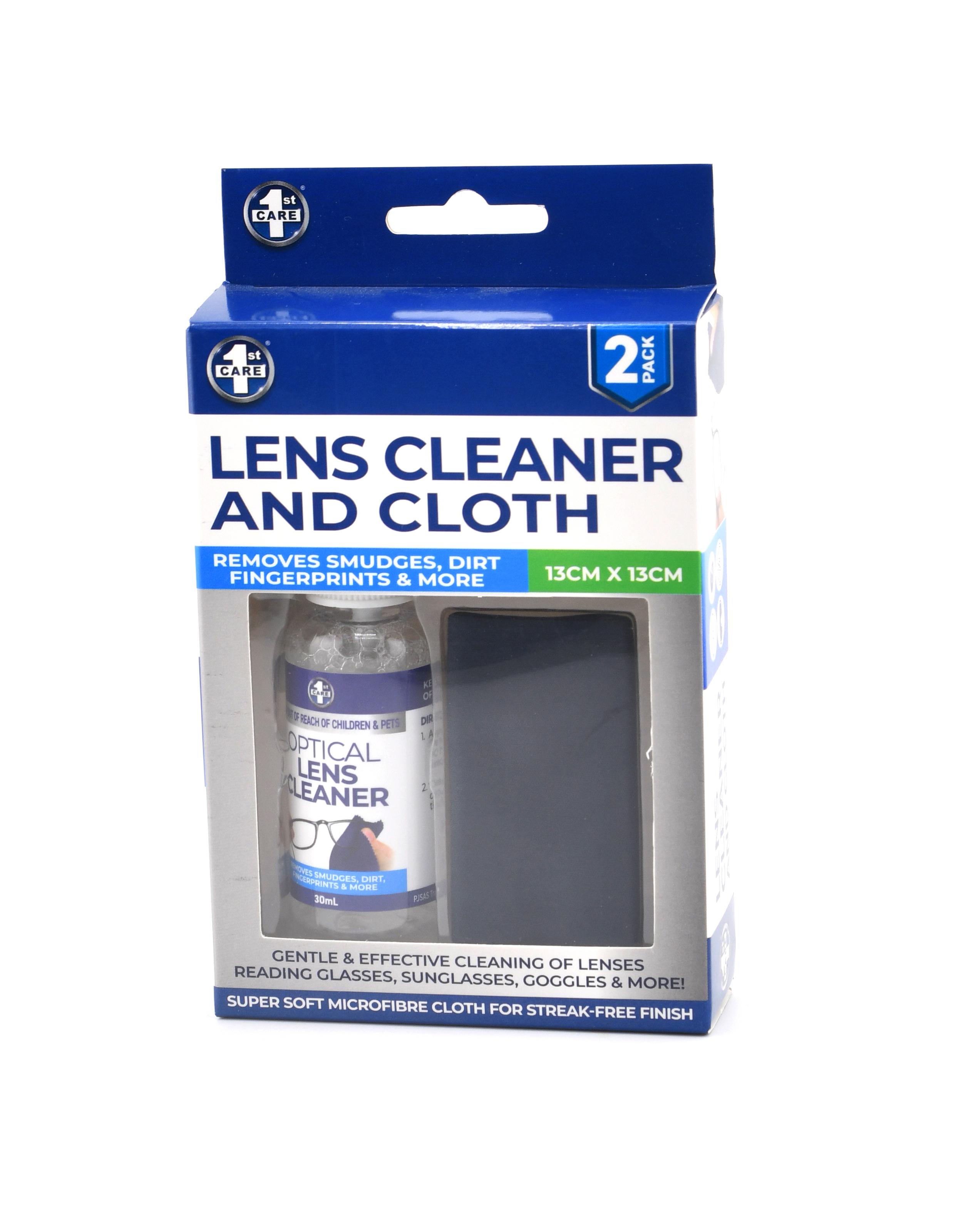 Lens Cleaner Solution with ultra fine Microfibre cloth