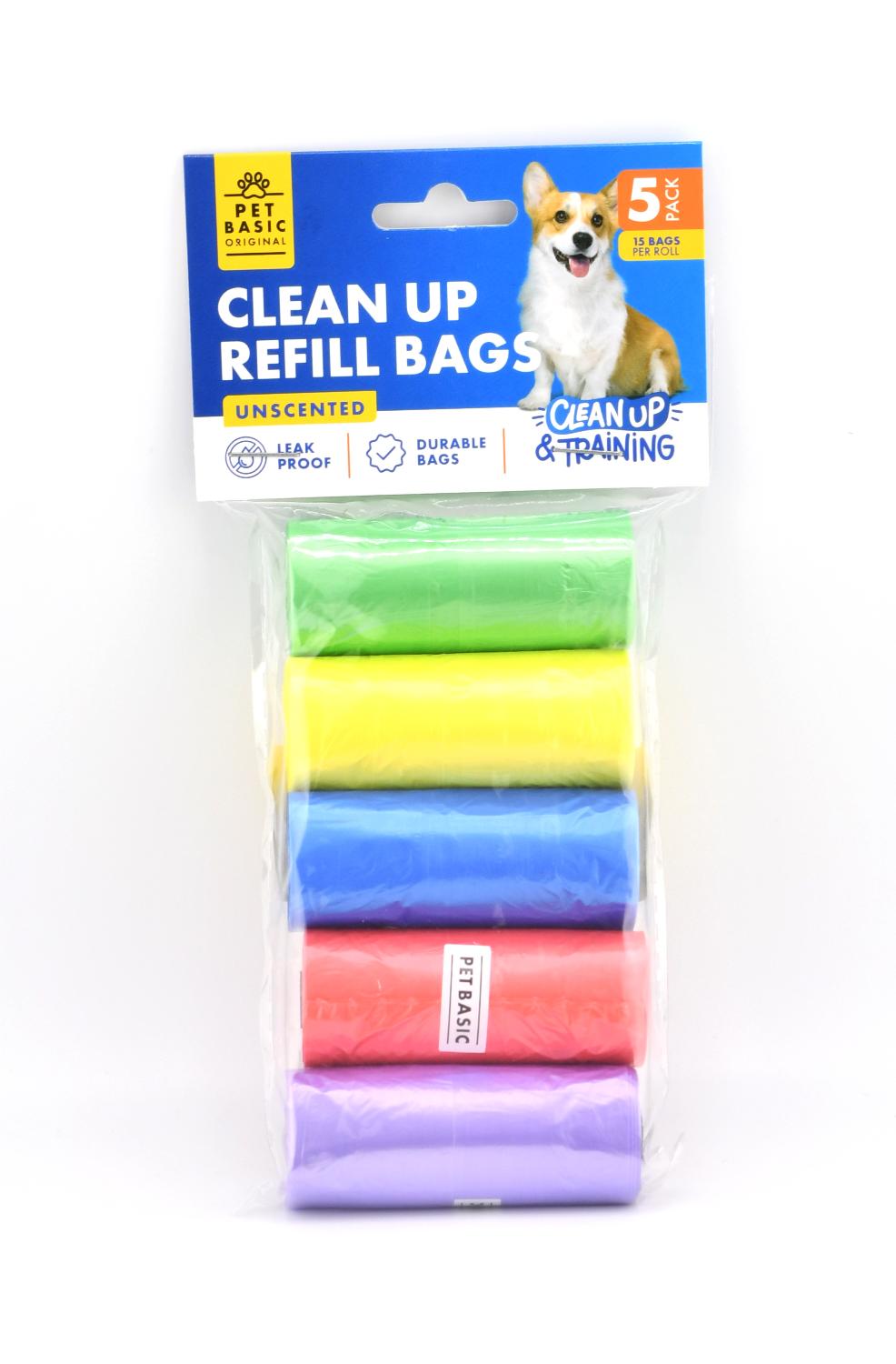 Colourful Dog Cleanup Bag 75pk