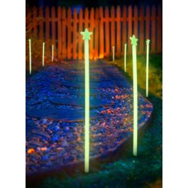 Glow in the Dark Garden Stick Set of 10